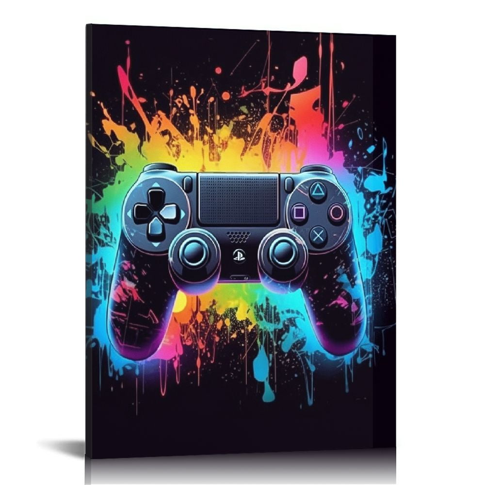 COMIO Gaming Art Posters for Boys Room Decor, Gamer Wall Art, Abstract ...