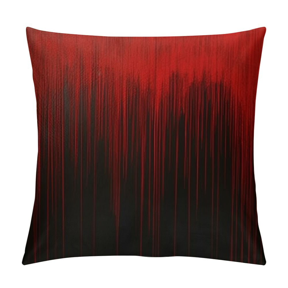 COMIO Geometric Abstract Ombre Decorative Throw Pillow Covers, Soft Red ...