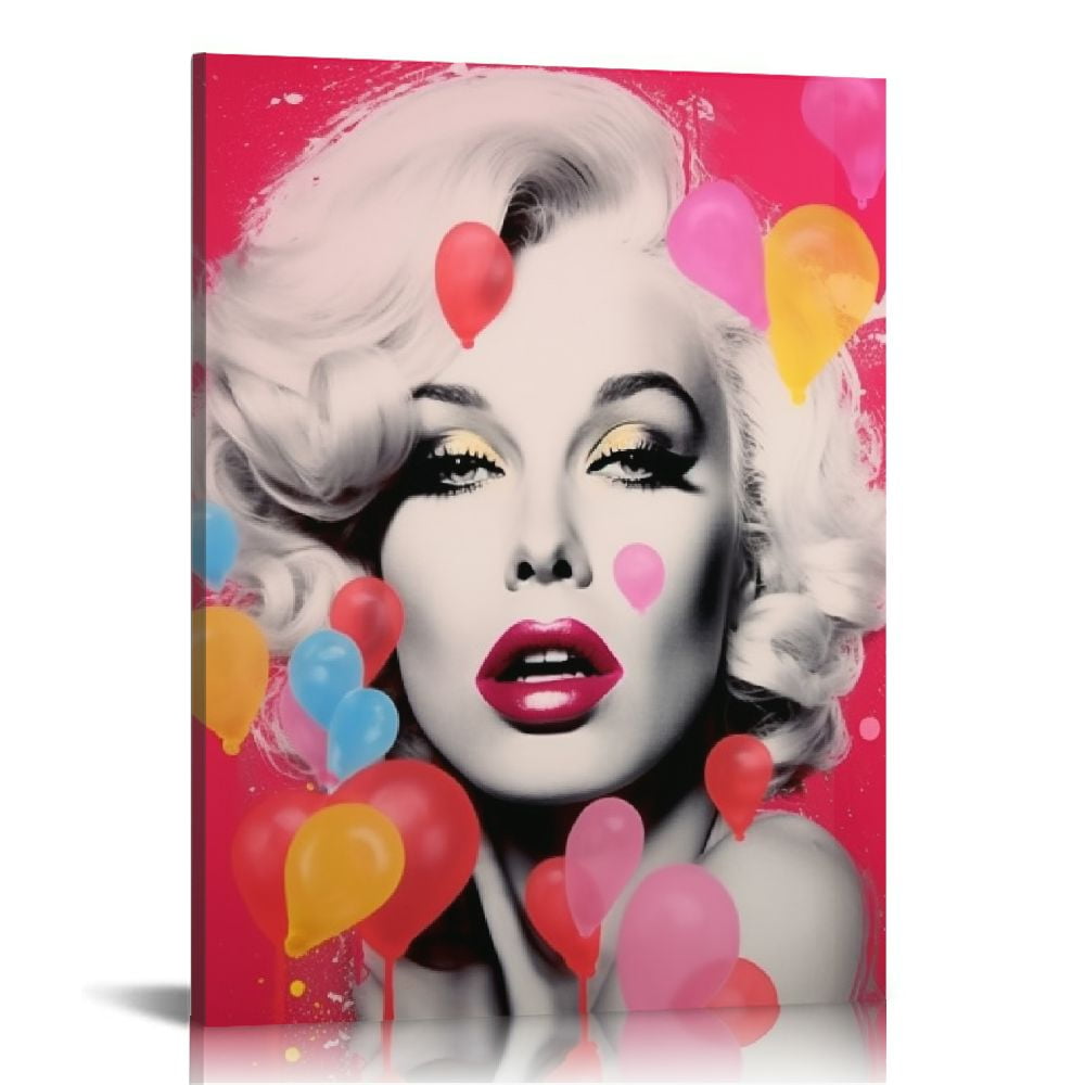 COMIO Girl Blowing Bubble Gum Art Pop Art Bubble Gum Modern Decor Wall ...