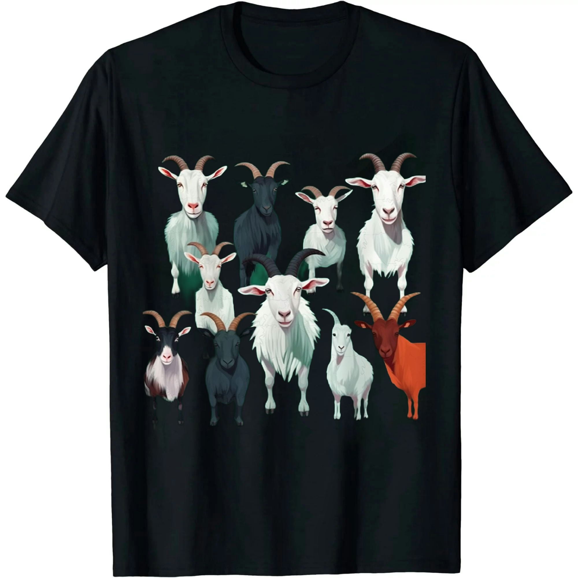 COMIO Goats Shirt Women Funny Farm Animals Shirts Cute Eight Goats ...