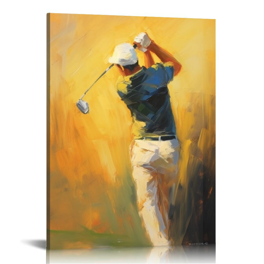 MLJA Golf Wall Art Wall Decor for Office Gym Lounge Bedroom Decorations ...