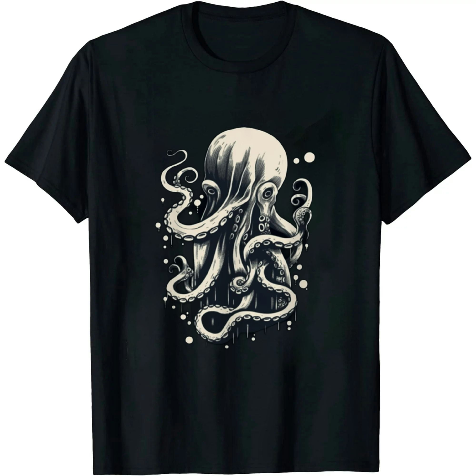 COMIO Gothic Mouth Tentacle Tongue Octopus Arm Emo Punk Grunge T-Shirt ...
