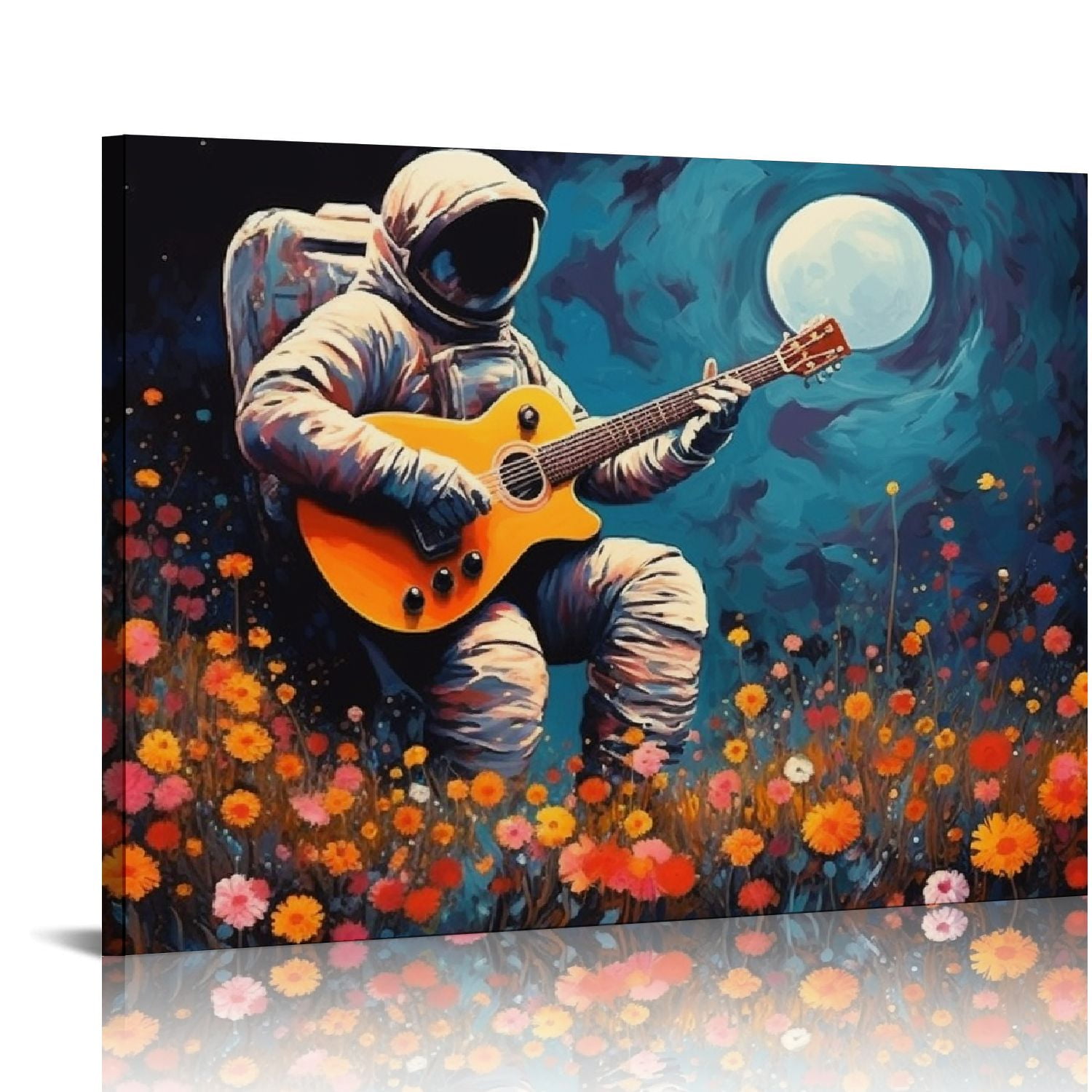 COMIO Graffiti Astronaut Wall Art Banksy Outer Space Universe Canvas ...