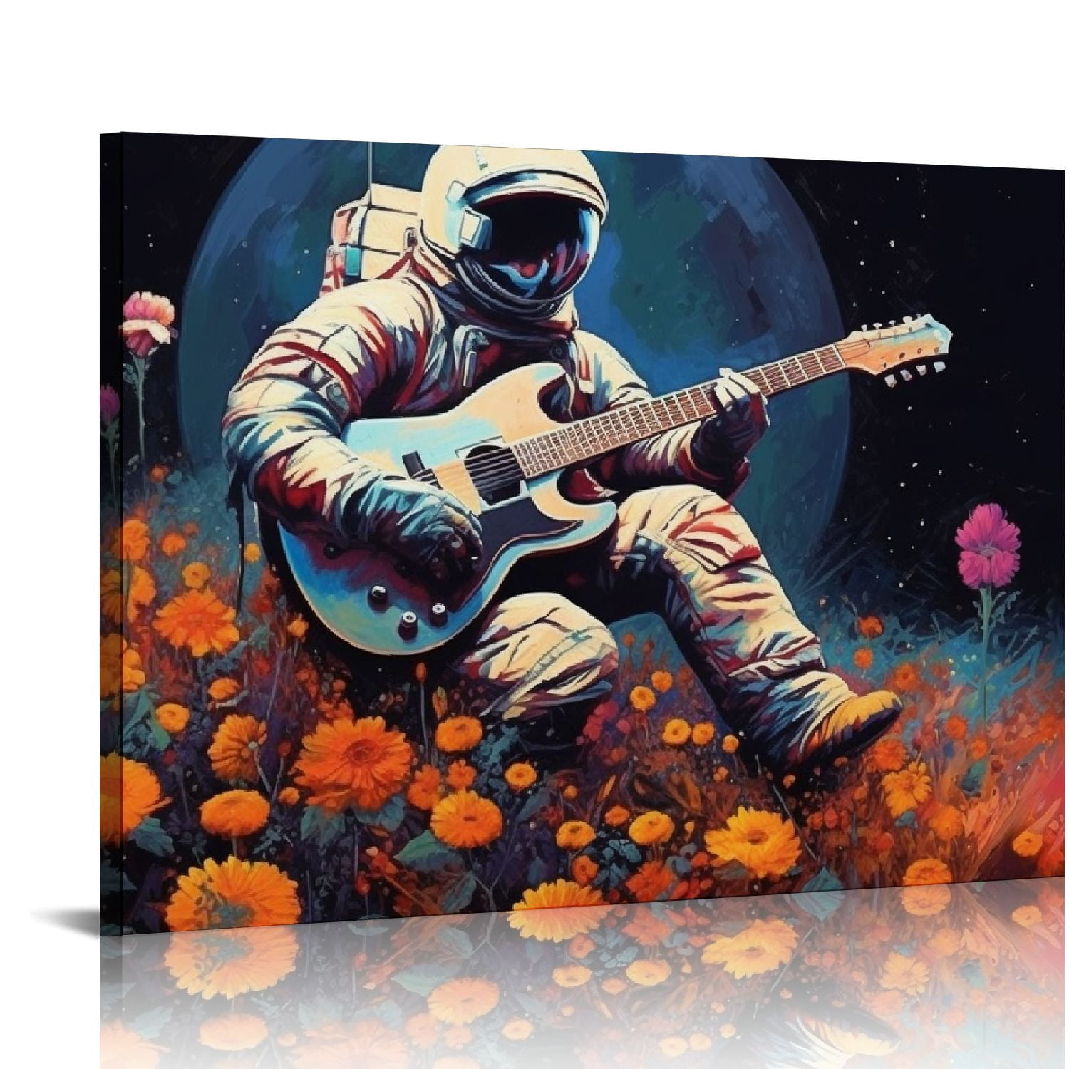 COMIO Graffiti Astronaut Wall Art Banksy Outer Space Universe Canvas ...