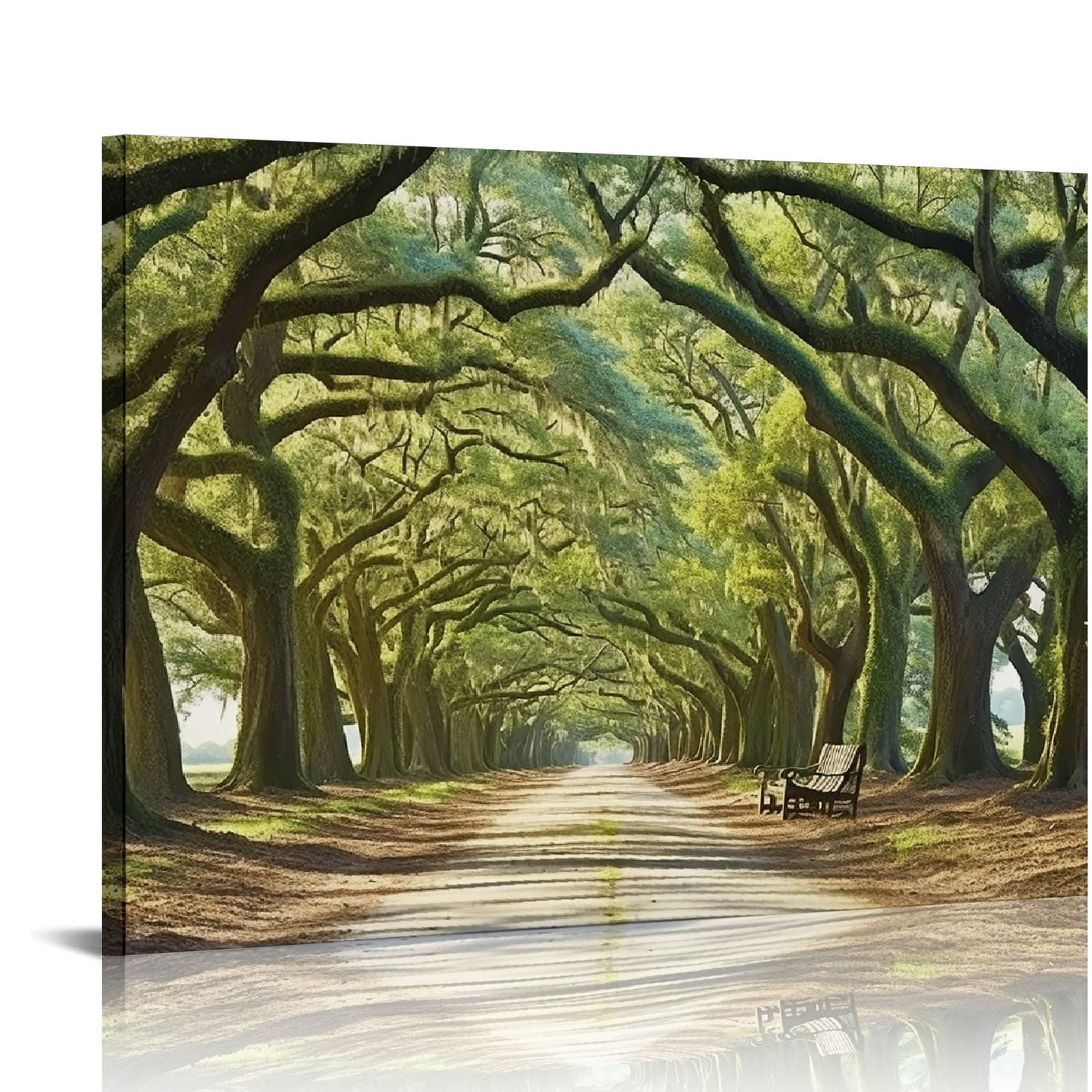 COMIO Green Forest Wall Art Nature Canvas Picture Landscape Canvas ...