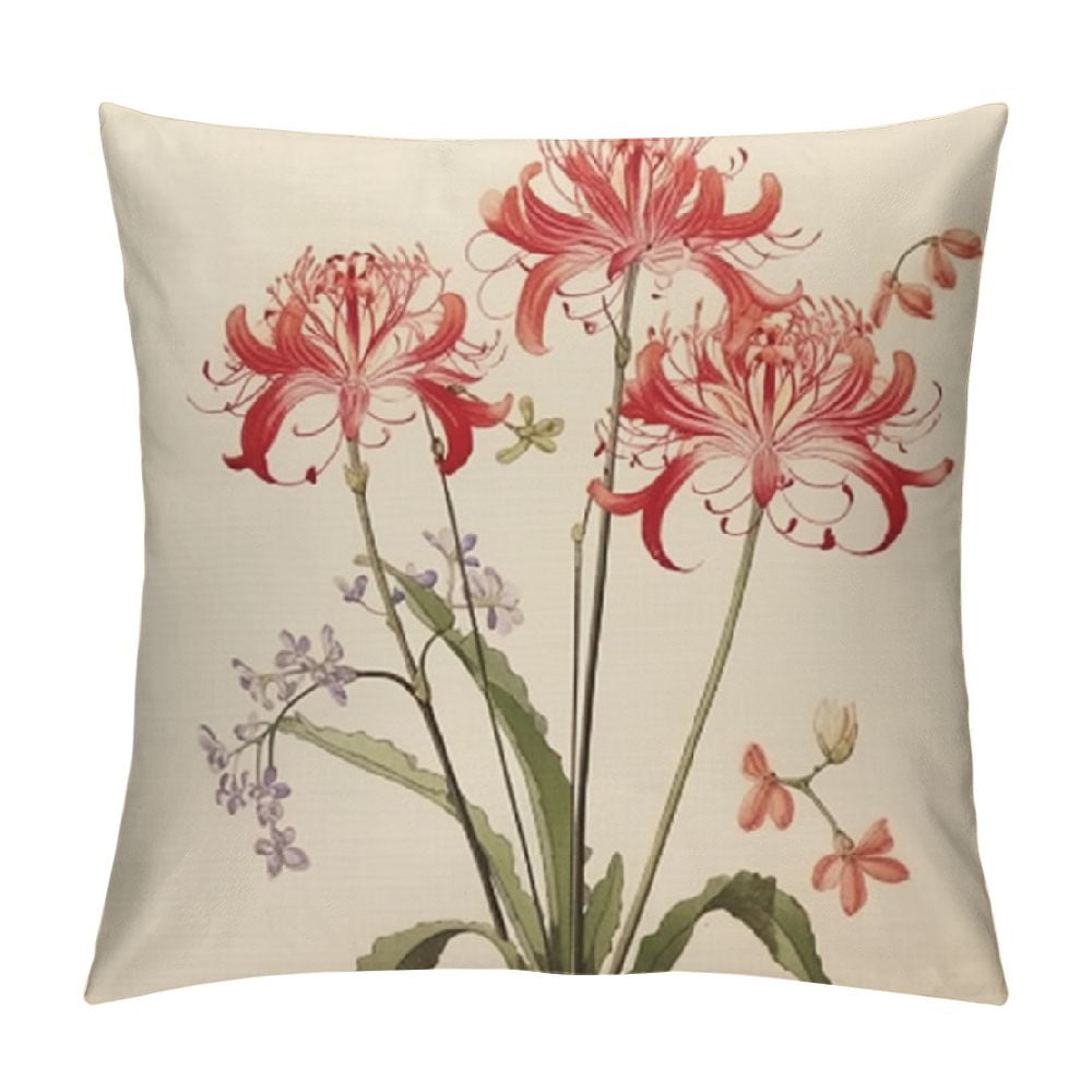 COMIO Green Plant Pillow Covers Flower Green Leaf Decorative Throw ...