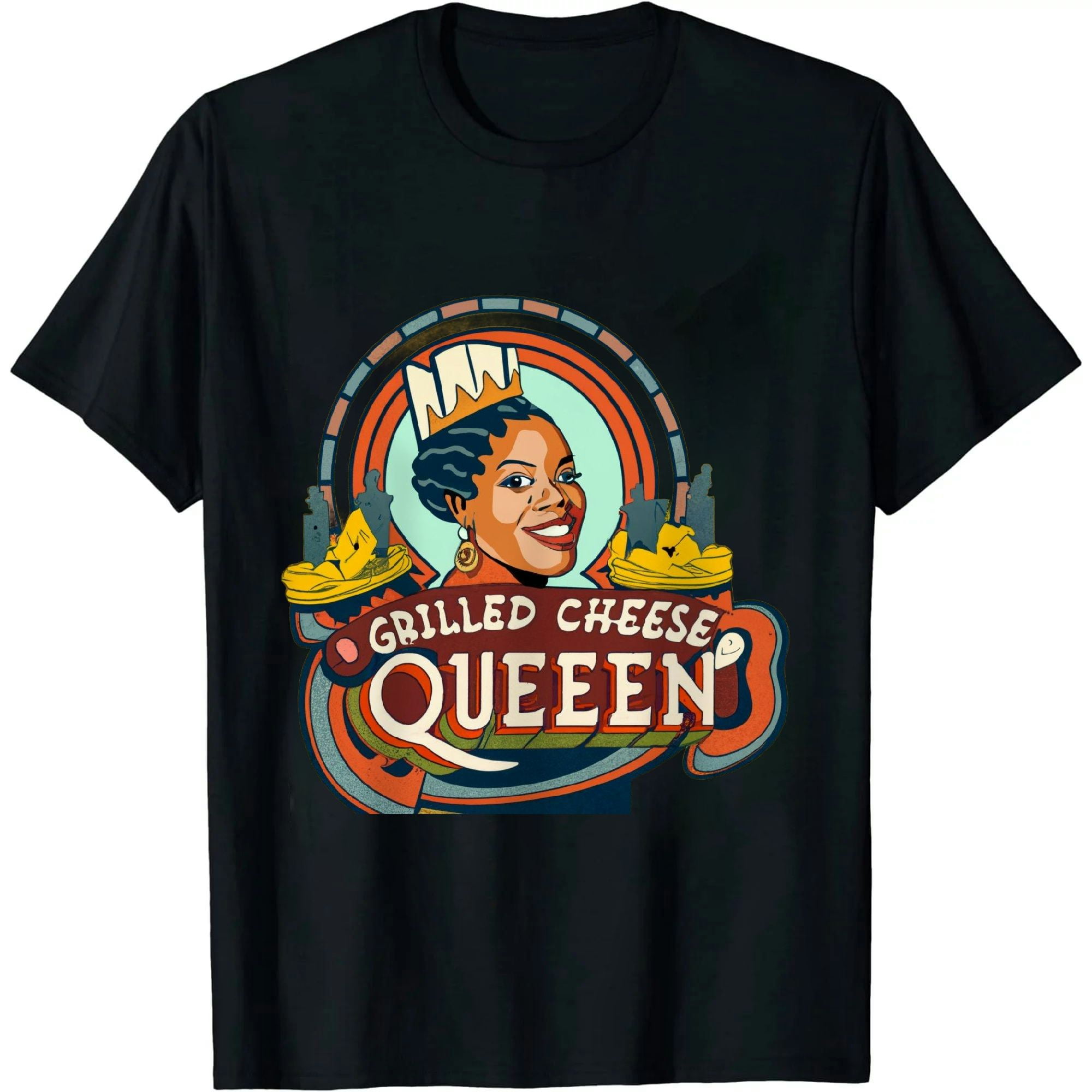 COMIO Grilled Cheese Queen Love Grilled Cheese T-Shirt - Walmart.com