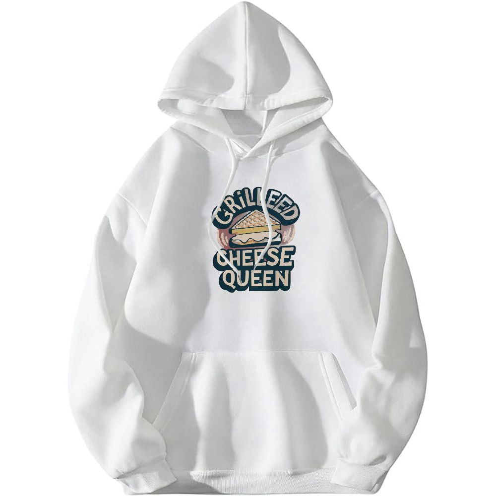 COMIO Grilled Cheese Queen Pullover Hoodie - Walmart.com