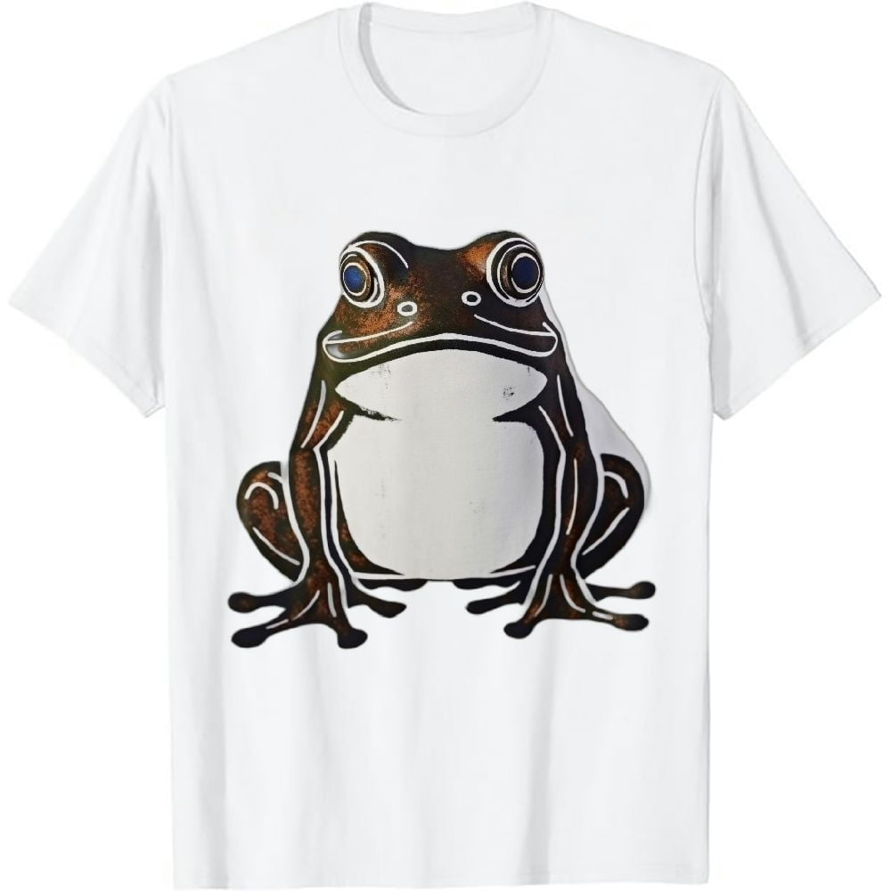 COMIO Grumpy Japanese Frog Cute Cottagecore Frog T-Shirt - Walmart.com