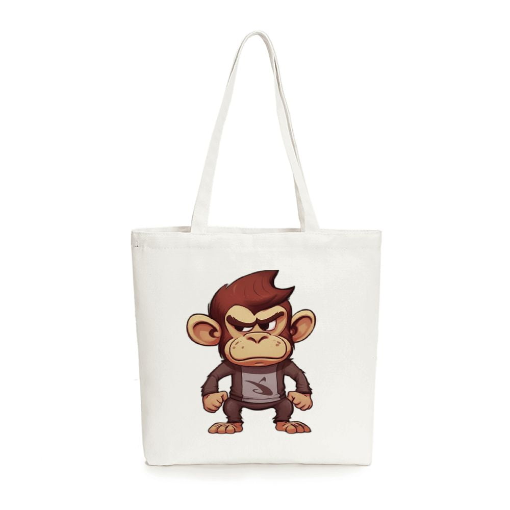 COMIO Grumpy Monkey Meme Aesthetic Tote Bag - Walmart.com