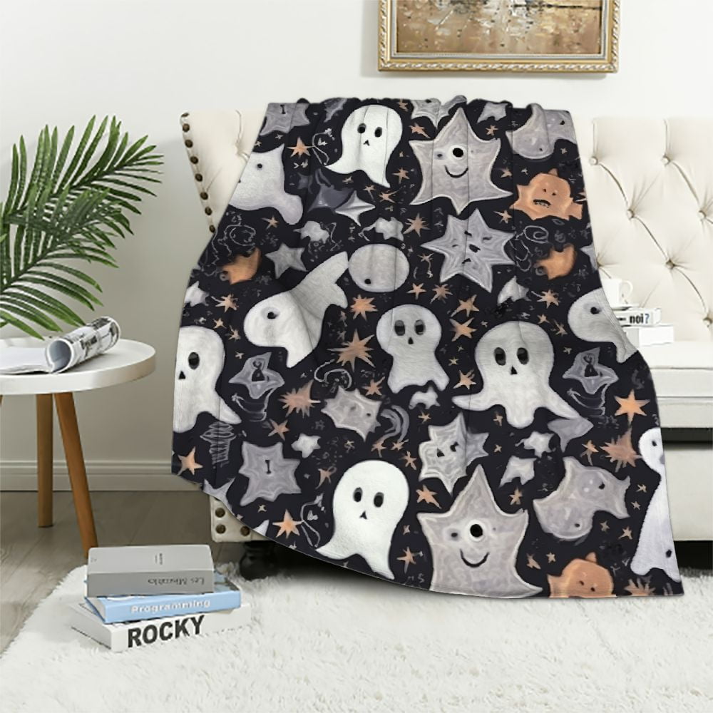 COMIO Halloween Blanket, Halloween Ghost Boo Blankets, Gift for Girls ...