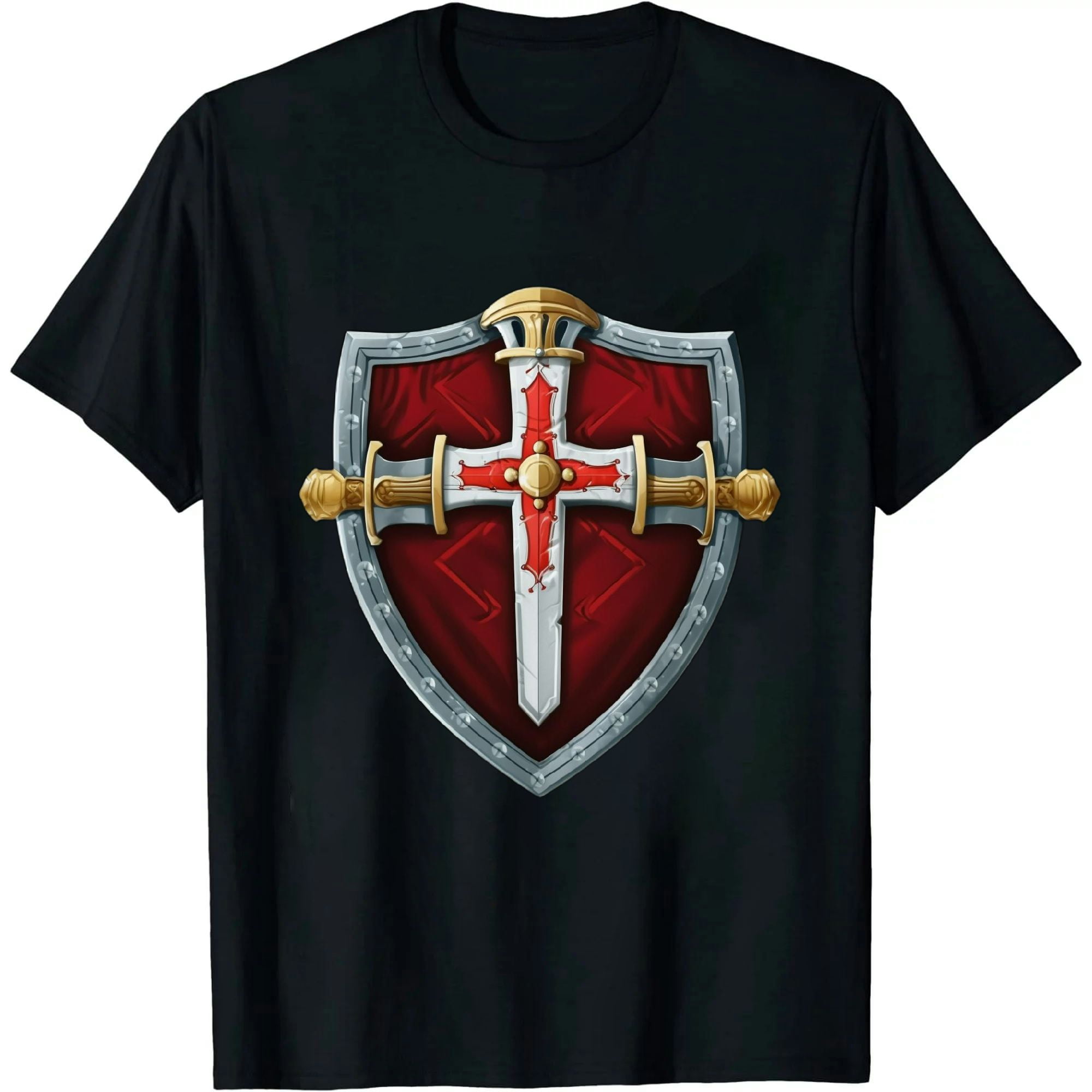 COMIO Halloween Costume DIY Medieval Knight Halloween T-Shirt - Walmart.com