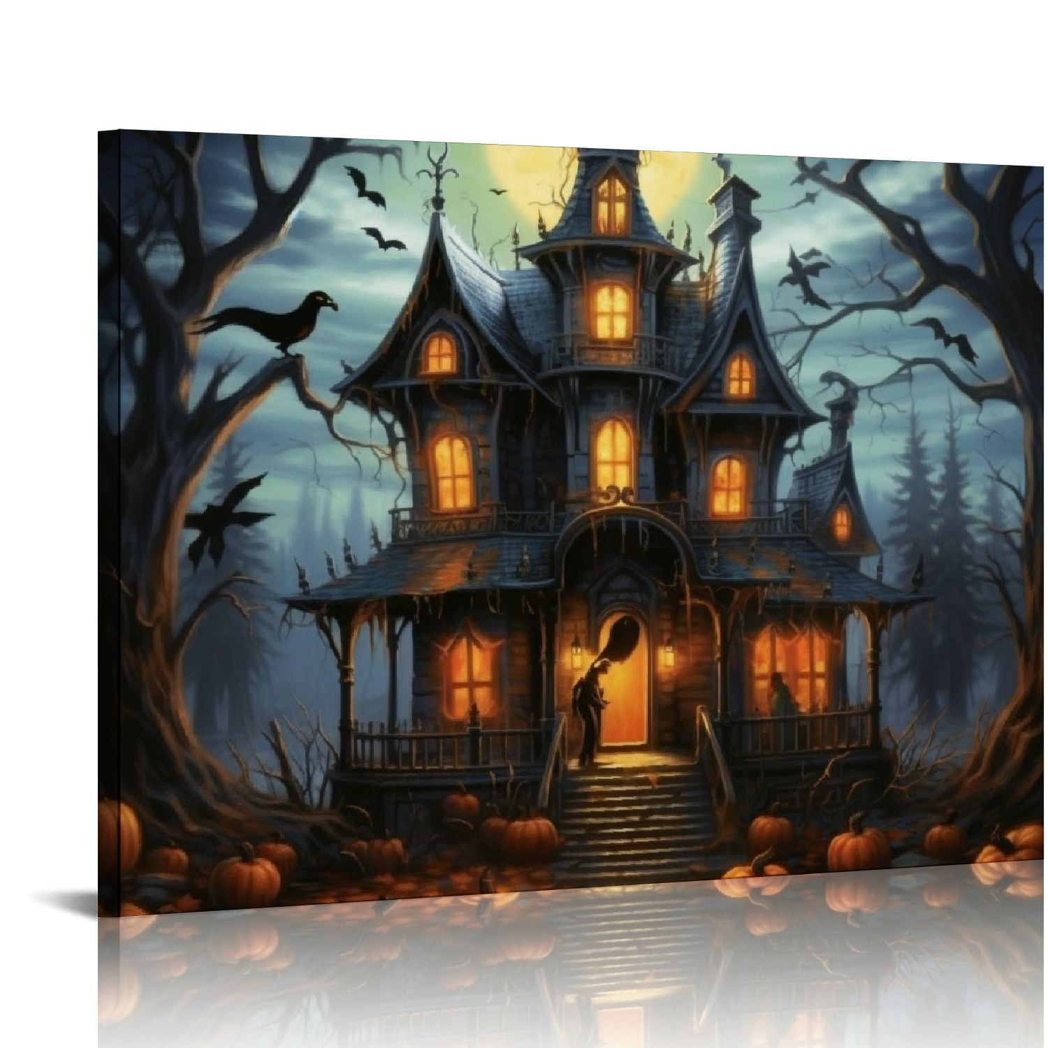 COMIO Halloween Lucky Fortune's Old Castle Ancient Castle Picture Print ...