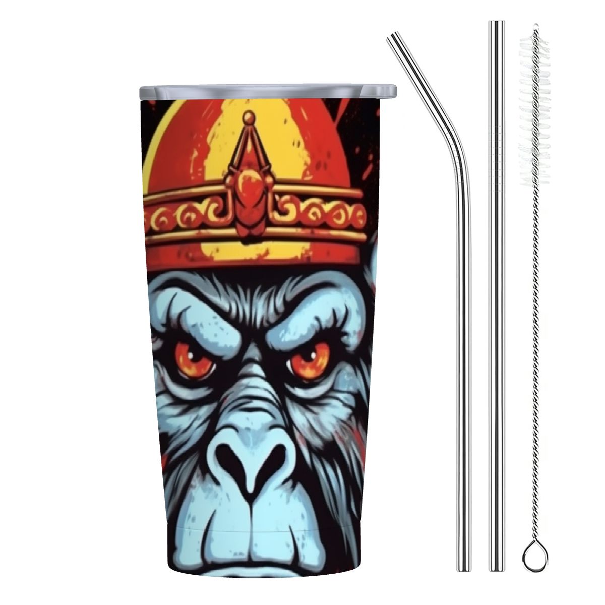 COMIO Handsome Monkey Head Water Bottle Stainless Steel Insulated Water ...