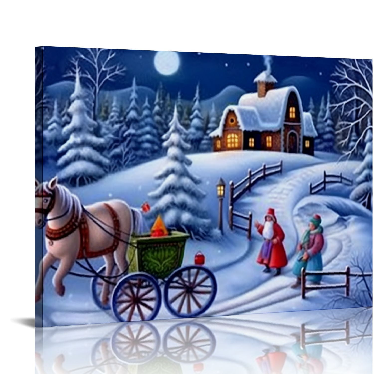 COMIO - Happy Christmas Canvas Prints Christmas Pictures Wall Art for ...