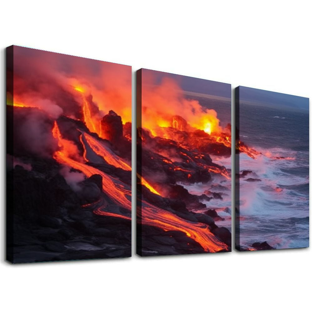 COMIO Heavy Smoke Hawaii Kilauea Volcano Volcanic Eruption Lava Poster ...