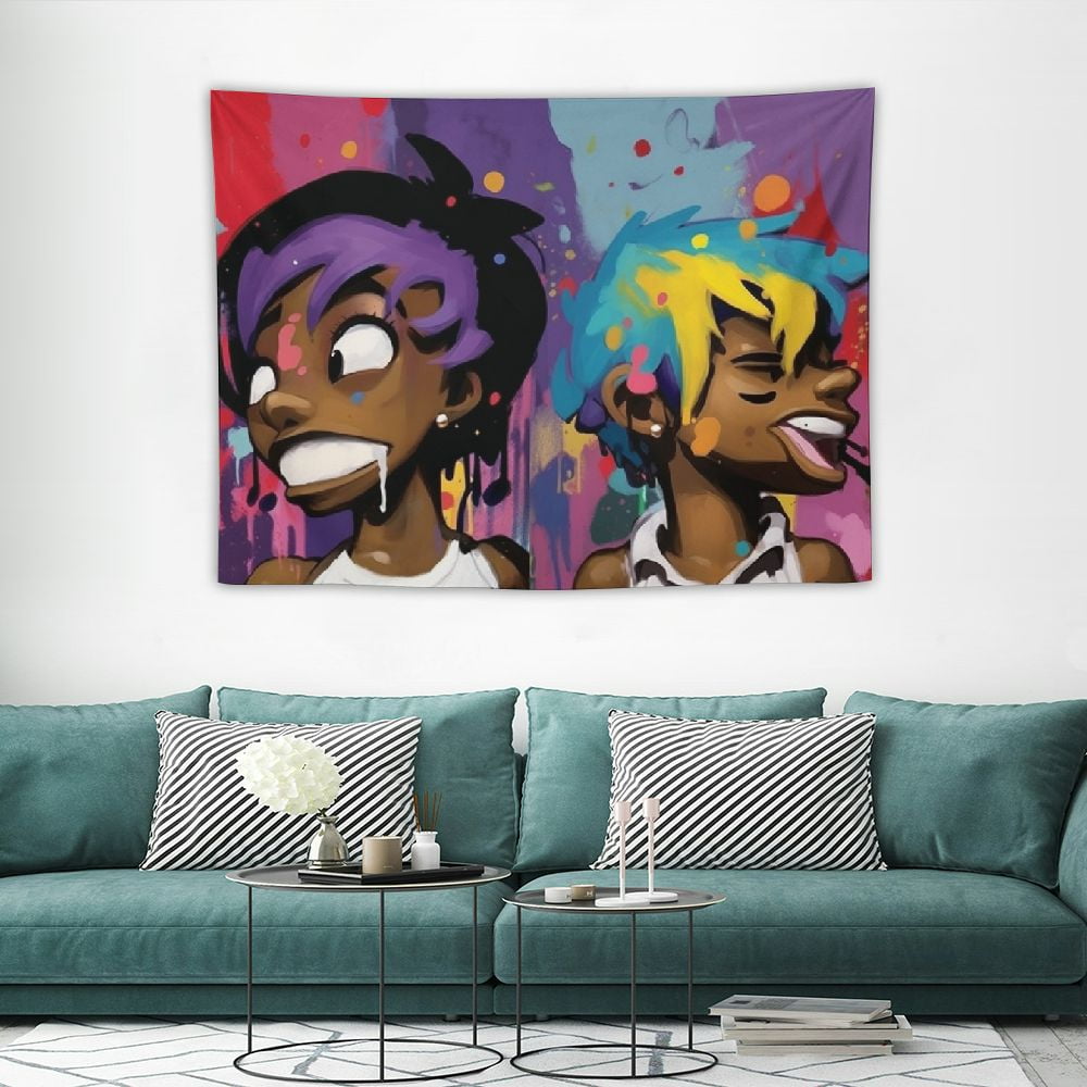 COMIO Hip Hop Singer Tapestry Rapper Art Mural Blanket Wall Hanging ...