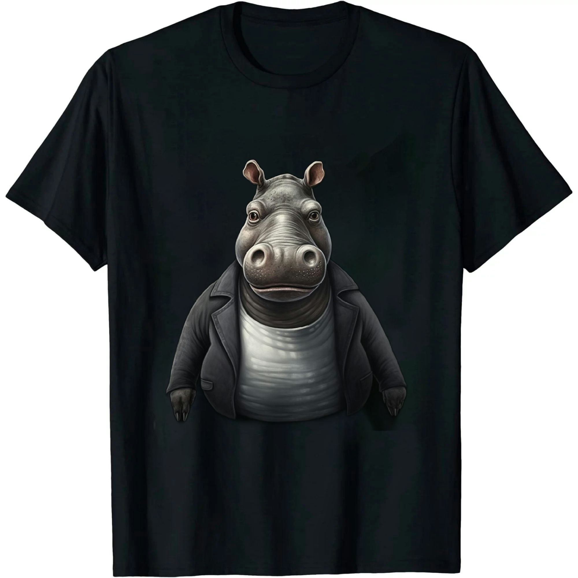 COMIO Hippopotamus Shirt Hippos are Awesome Therefore I am a Hippo T ...