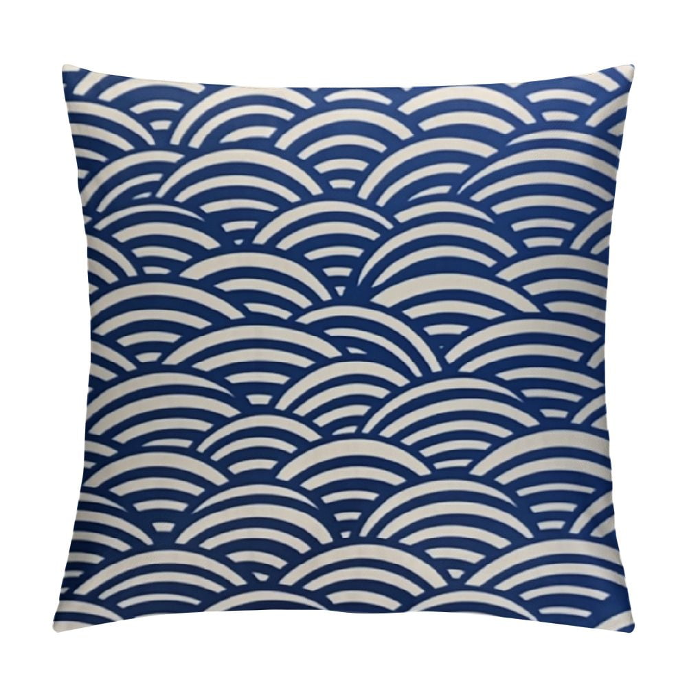 COMIO Hopyeer Geometric Pillow Covers Throw Pillows Covers Dark Blue ...