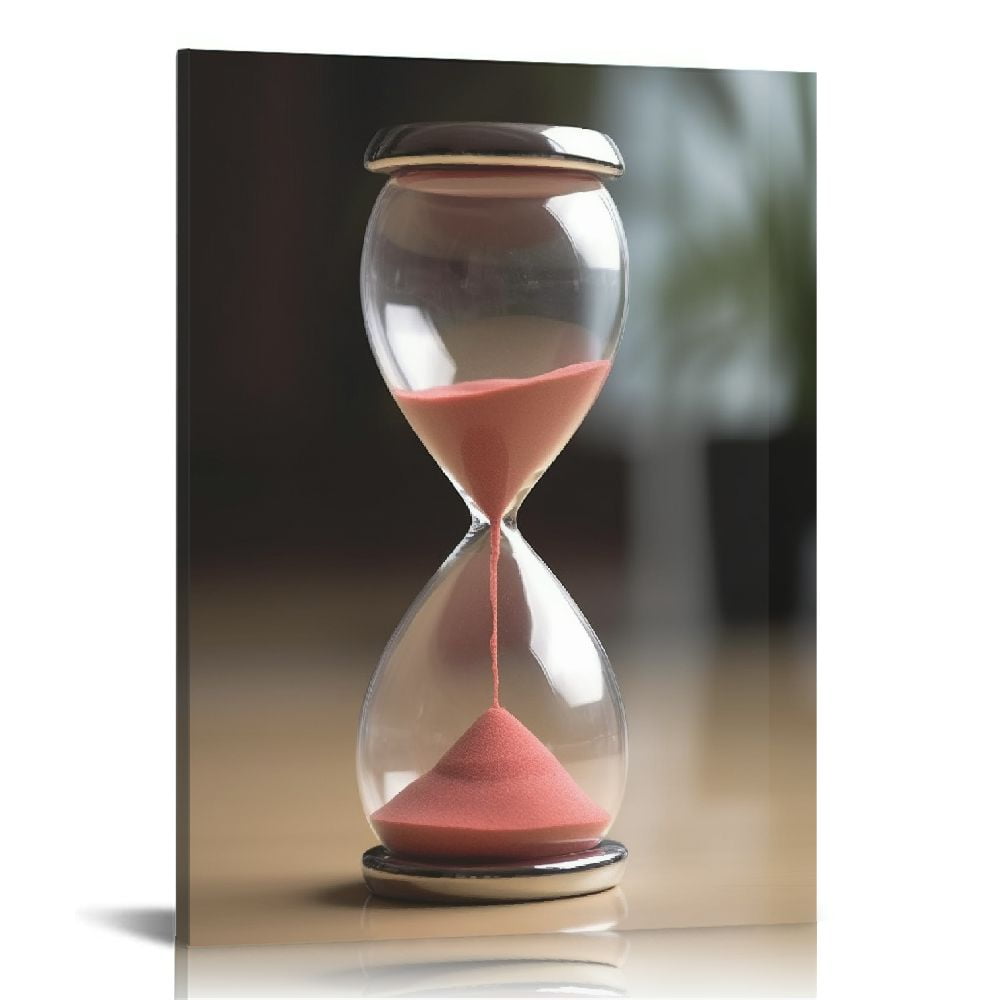 COMIO Hourglass Pink Sand Timer Room Aesthetics Posters Canvas Posters ...