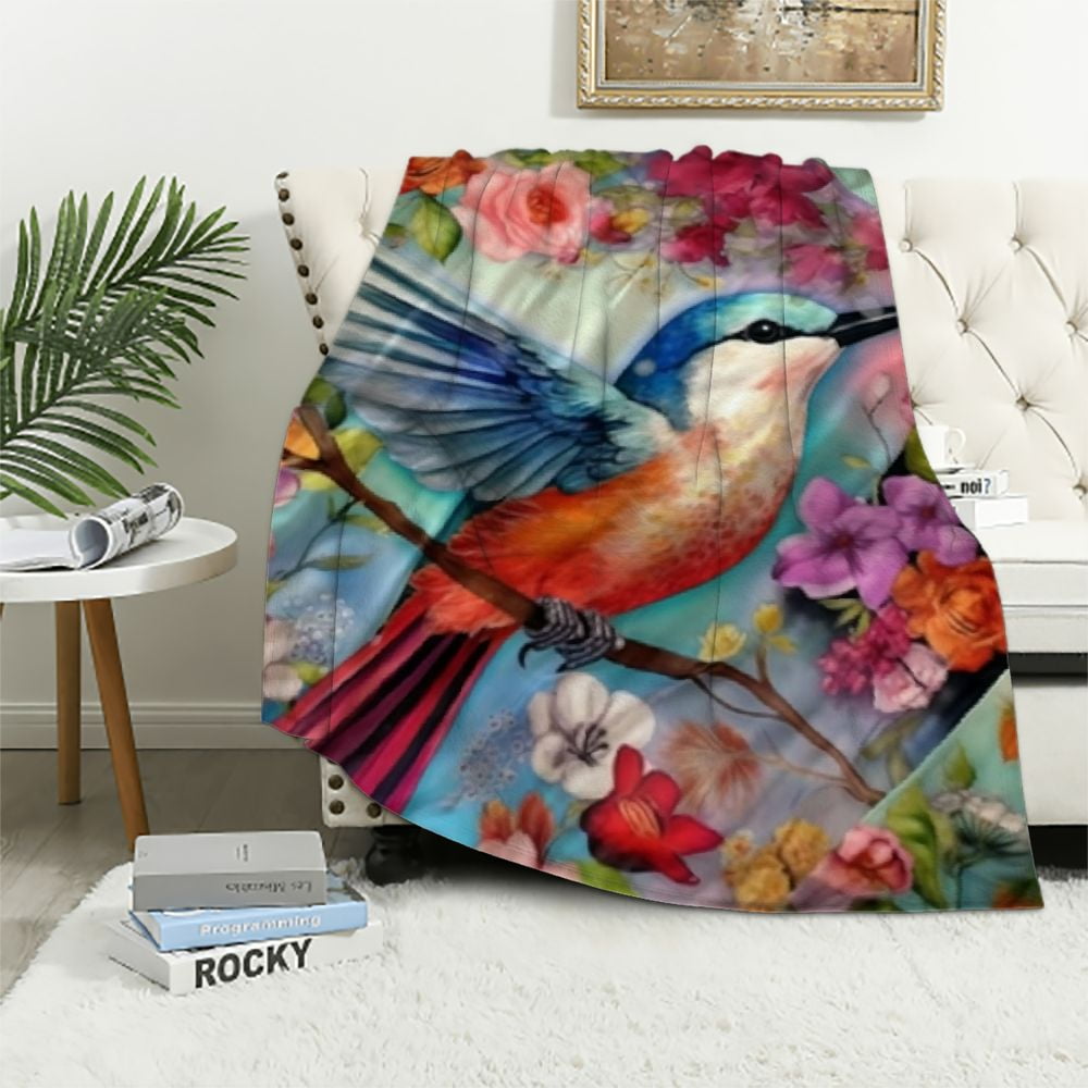 COMIO Hummingbird Blanket Gifts for Women Girls Mom Birthday Christmas ...