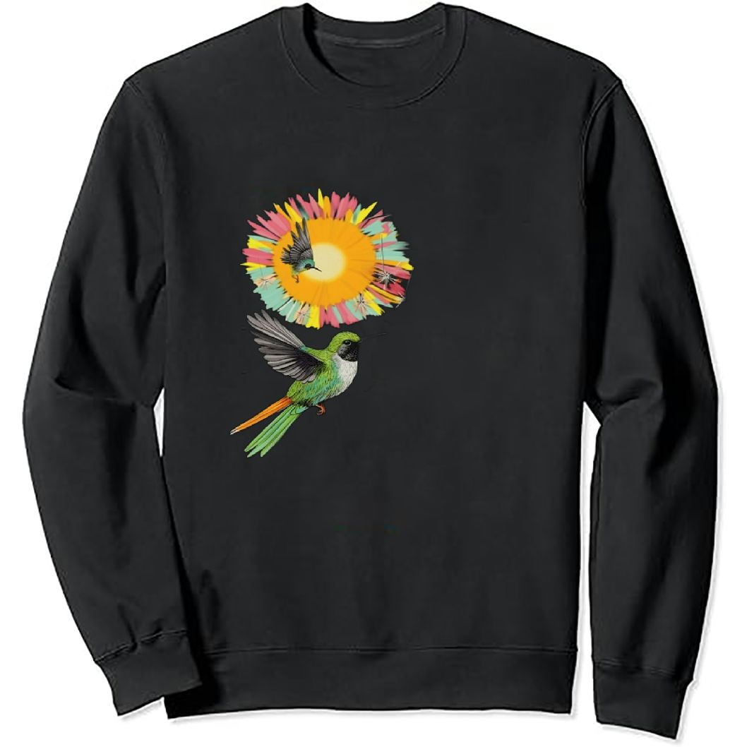 COMIO Hummingbirds Dandelion Nature Animal Bird Hummingbird Sweatshirt ...
