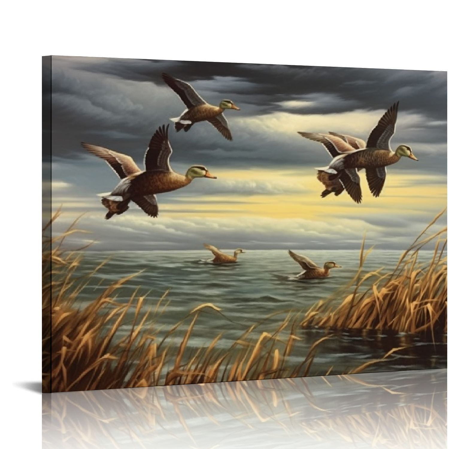 COMIO Hunting Flying Wild Ducks Poster Canvas Prints Modern Office ...