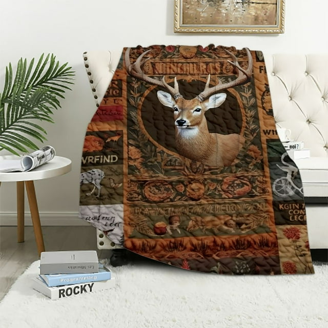 COMIO Hunting Gift Blanket Hunting Gifts for Men, Deer Hunting Gift for ...