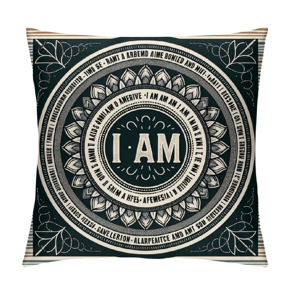 YANMS I am Inspiration Christian Bible Verse Throw Pillow Covers ...