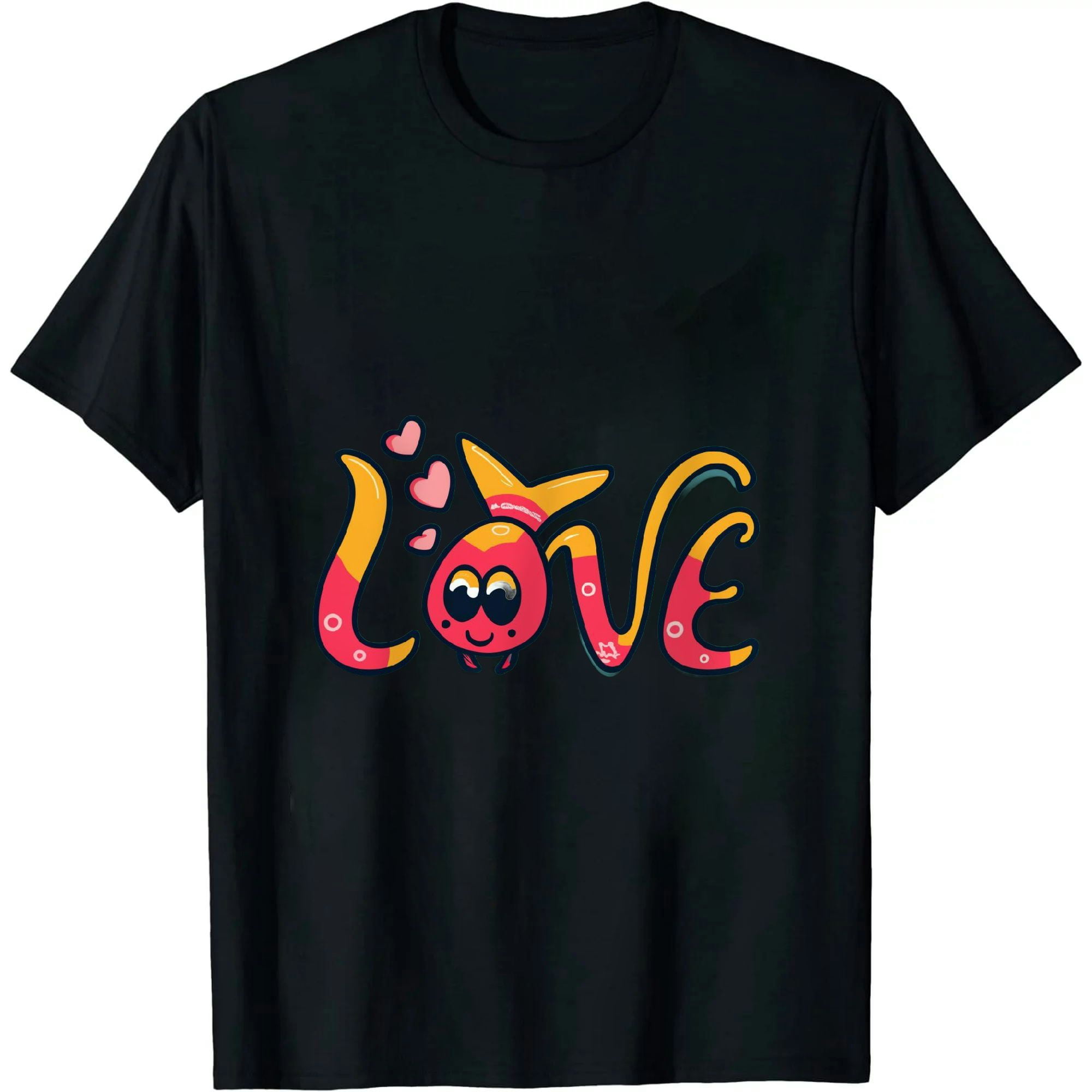 COMIO I Love My Goldfish Cute Fishbowl Pet Fish Lover T-Shirt - Walmart.com