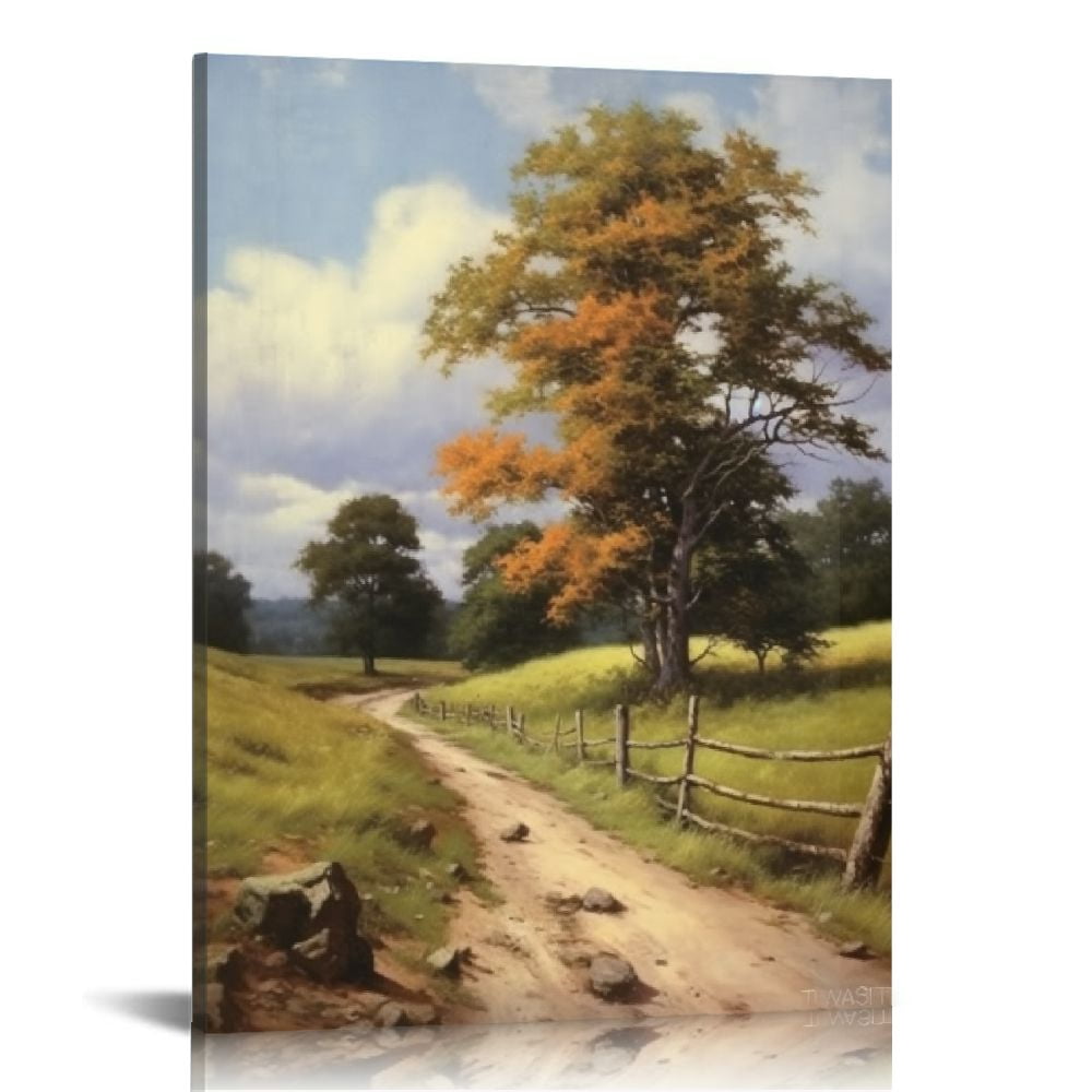 COMIO InSimSe Canvas Wall Art, Arkville Landscape - Classical Painting ...