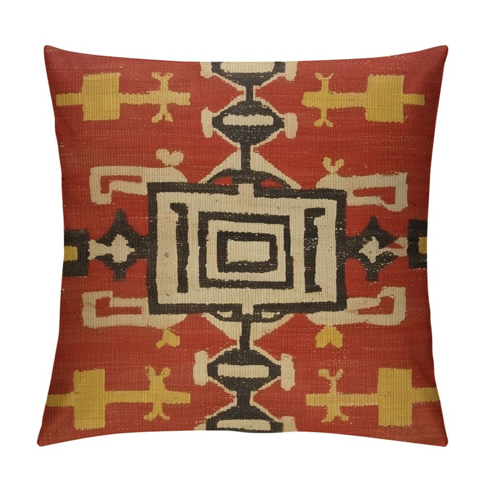 COMIO Indian Jute and Wool Kilim Pillow Cover Beautiful Decorative ...