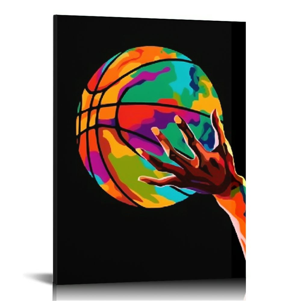 COMIO Inspirational Basketball Wall Art Prints, Creative Basketball ...