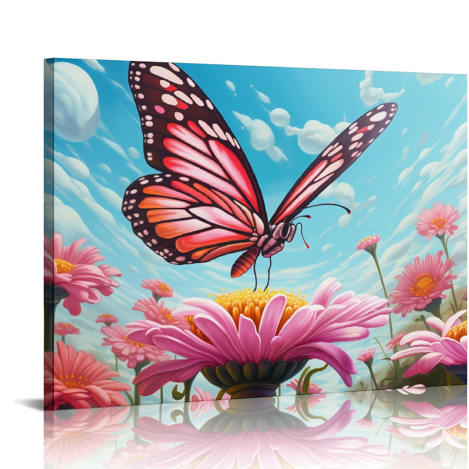 COMIO Inspirational Butterfly Wall Art Canvas Prints Motivational ...
