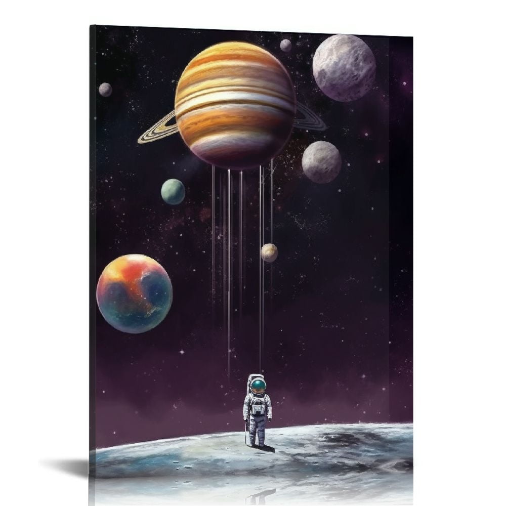 COMIO Inspirational Wall Art for Office Outer Space Theme Wall Decor ...