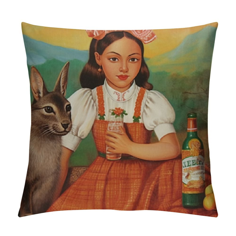 COMIO Jarritos Soft Drink Mexico Calendar Art Hispanic Mexican Cushion ...