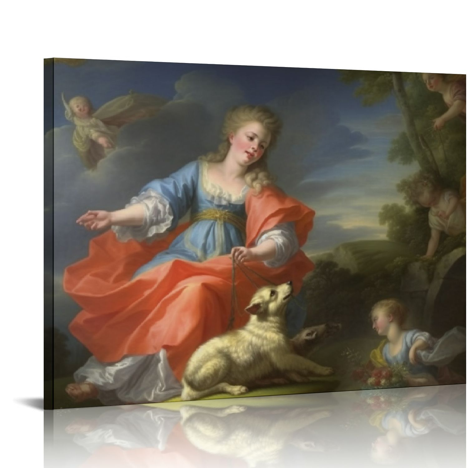 MLJA Jean-Honoré And Rococo Canvas Wall Art Poster Decorative Bedroom Modern Home Print Picture ...