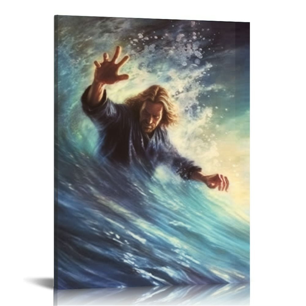 COMIO Jesus Christ Canvas Wall Art The Hand of God Poster Modern ...
