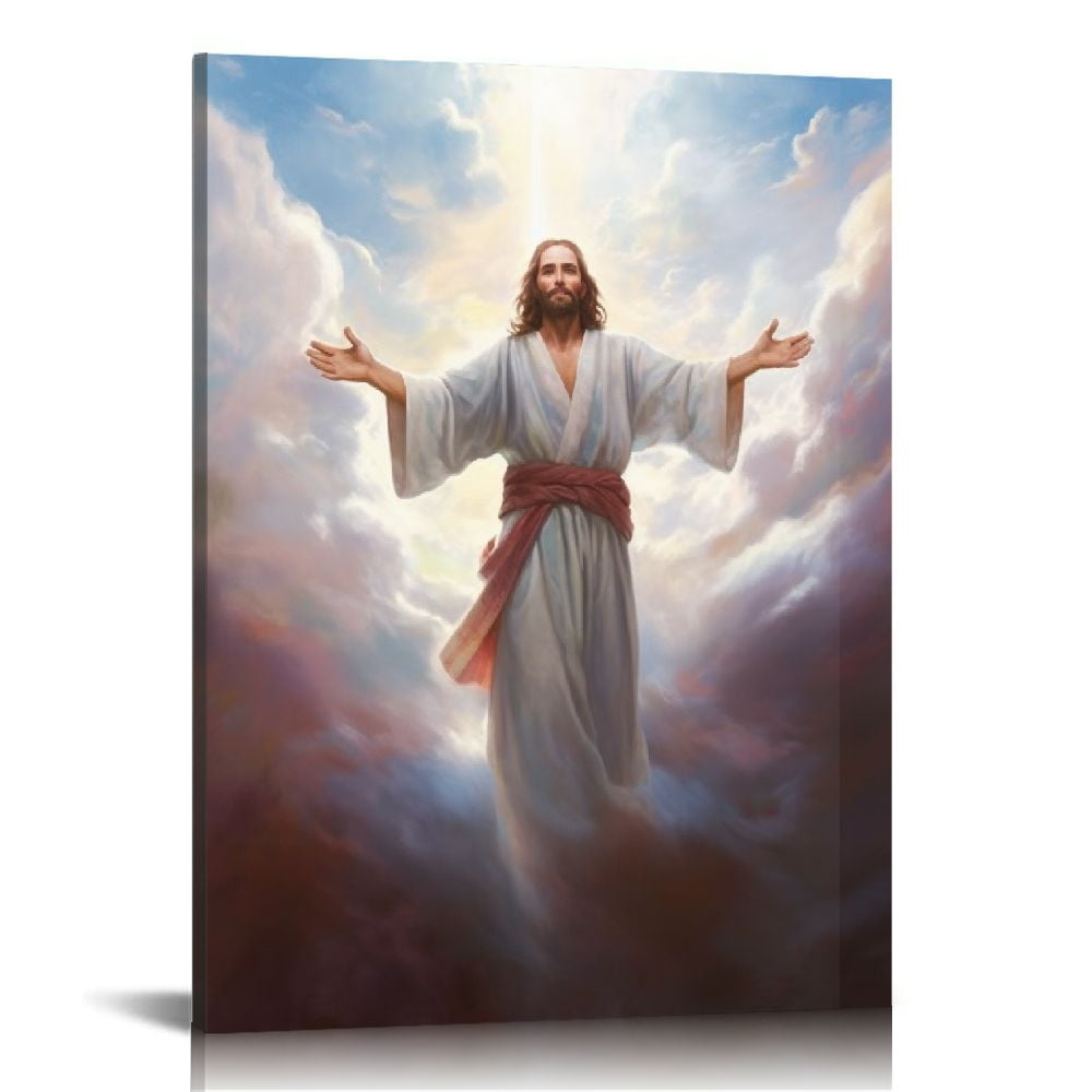COMIO Jesus Christ in The Starry Saying Come to Me Jesus Canvas Wall ...