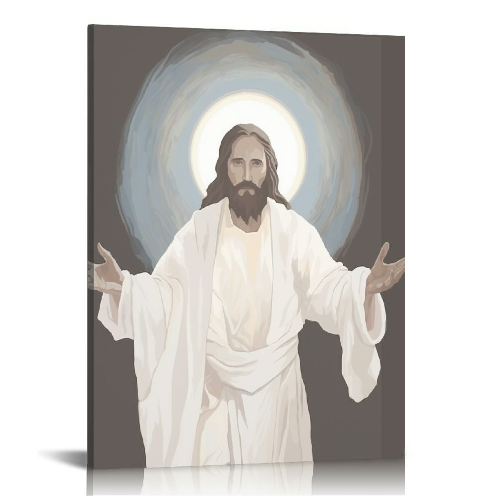 COMIO Jesus Pictures for Wall - Jesus Framed Wall Art Painting ...