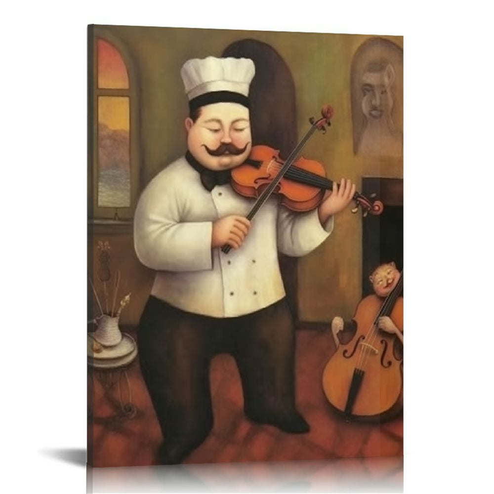 COMIO Jolly Chefs Vintage Posters - Kitchen Decor - Walmart.com