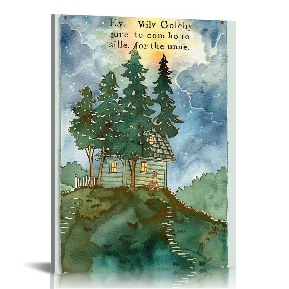 COMIO Jrr Tolkien Quote Wall Art Prints Metal Poster Tin Signs Forest ...