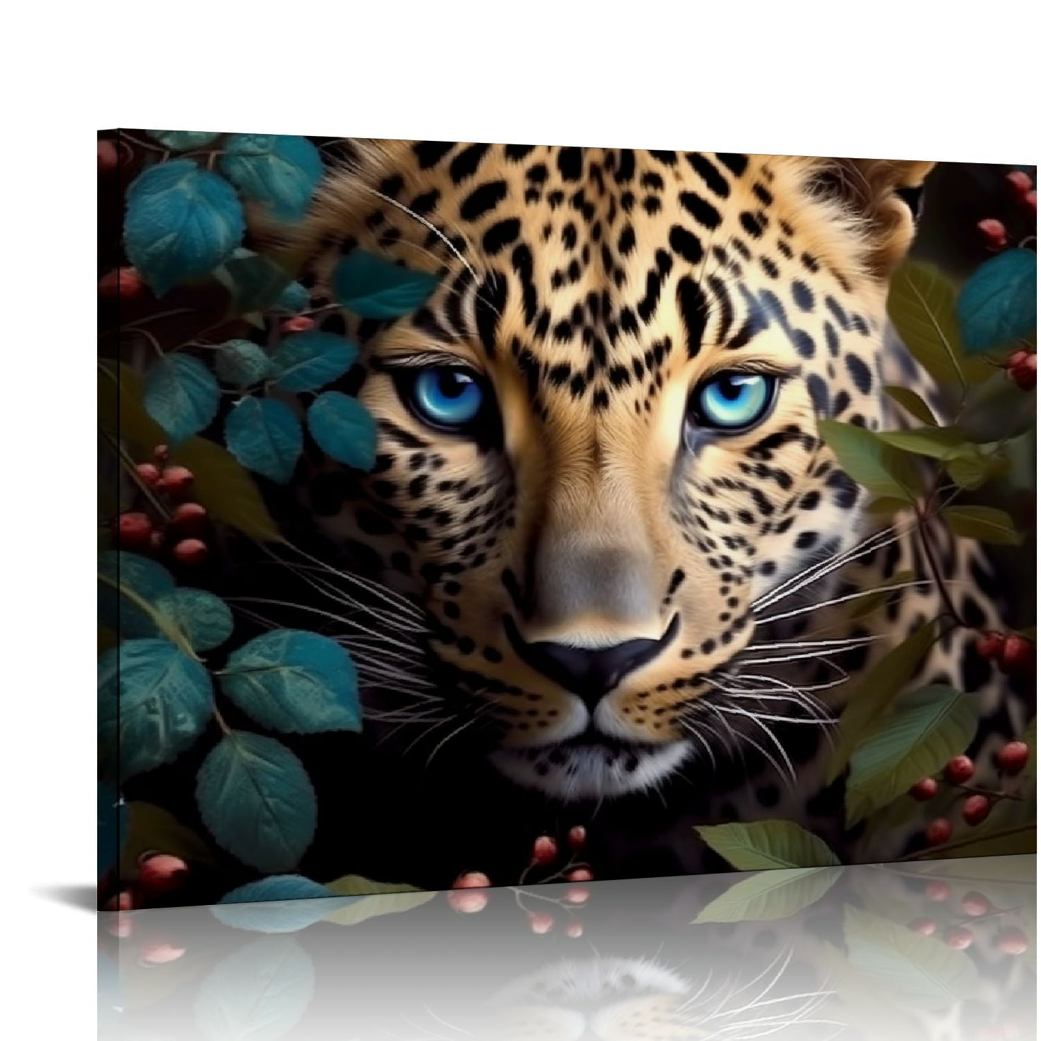 COMIO Jungle Safari Animal Wall Art Prints Poster Lion Tiger Leopard ...