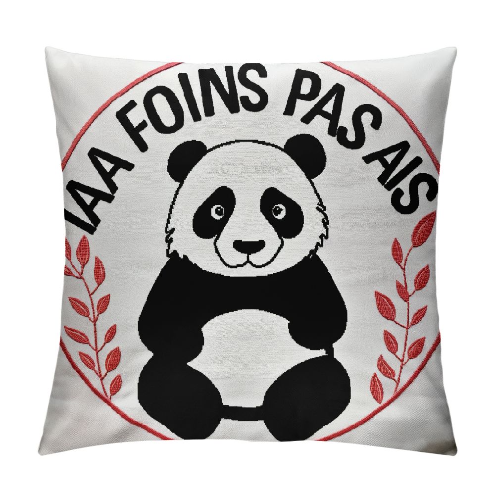 COMIO Just A Girl Who Loves Pandas ' Cute Panda Throw Pillow Cover ...