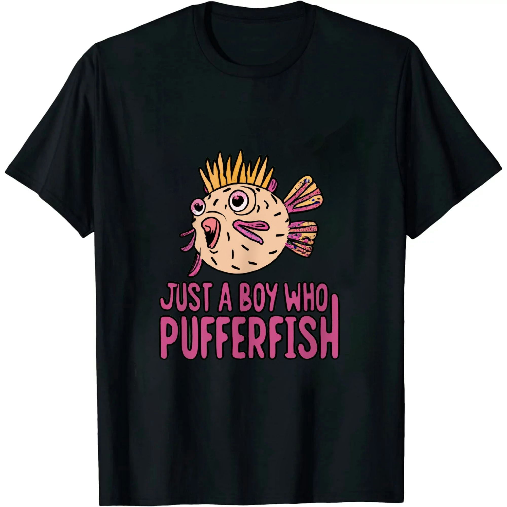 COMIO Just a Boy Who Loves Pufferfish Blobfish Boy T-Shirt - Walmart.com