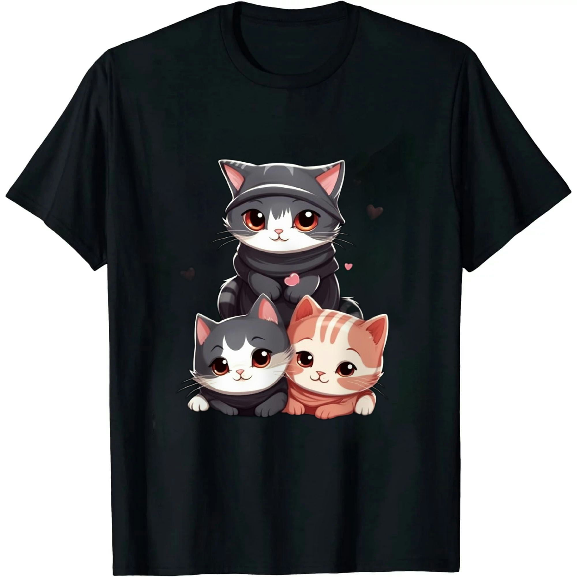 COMIO Kawaii Anime Cat Drinking Strawberry Milk Cute Japanese Neko T ...