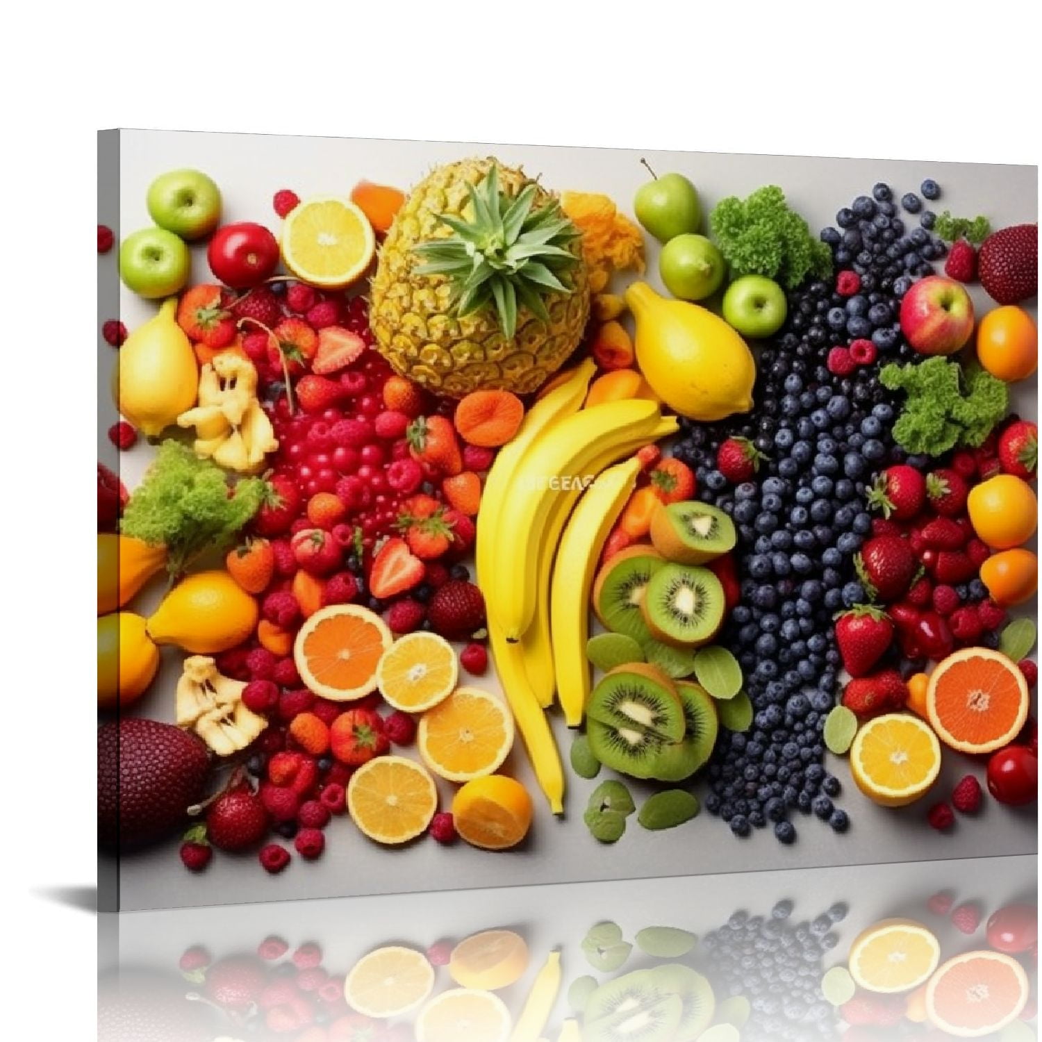COMIO Kitchen Canvas Wall Art Fruit Picture Dining Room Canvas Painting ...