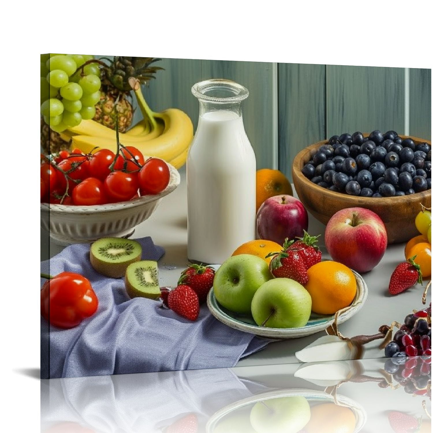 COMIO Kitchen Dining Room Wall Art Bread Food Canvas Prints for ...