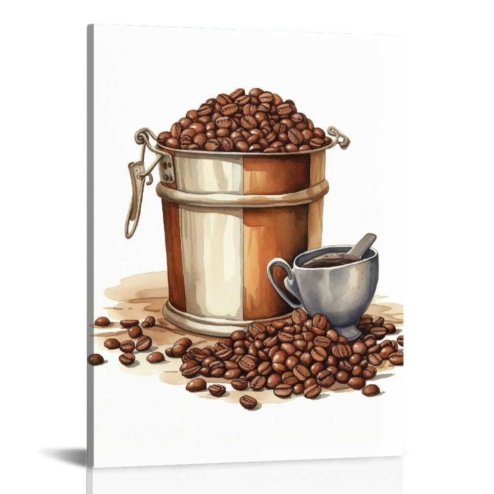 COMIO Kitchen Wall Art Farmhouse Coffee Bar Sign Wall Decor Rustic ...