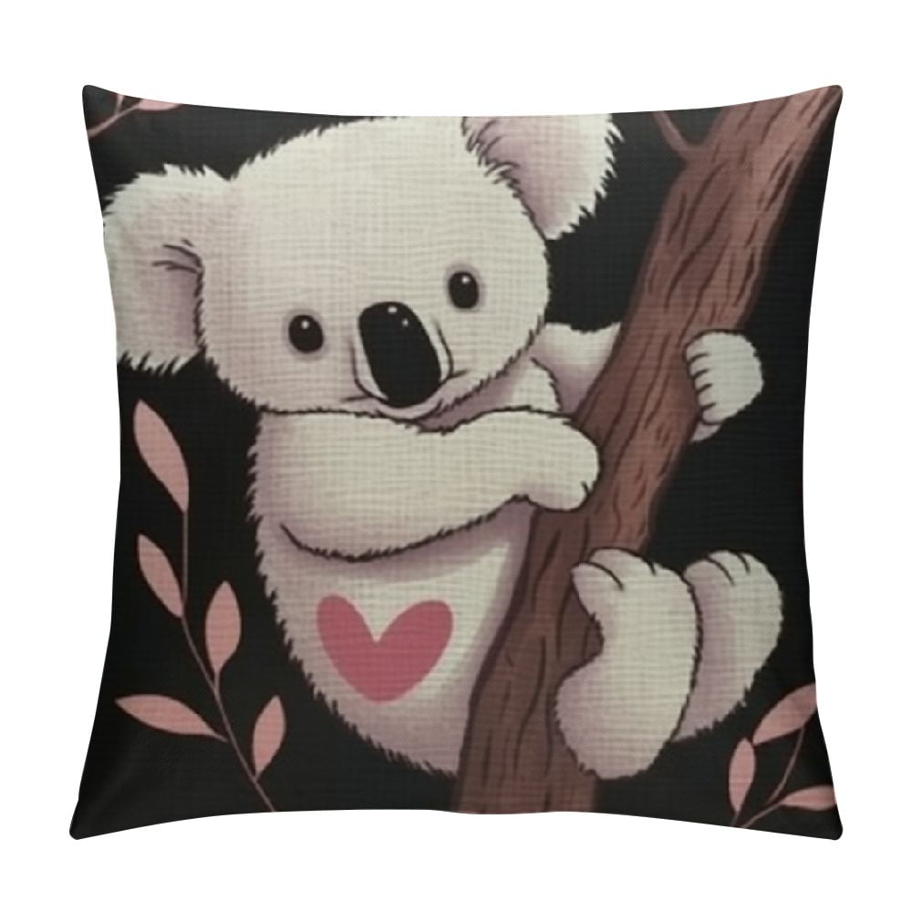 COMIO Koala Pillow Covers - Koala Gifts for Girls Decorative Pillow ...